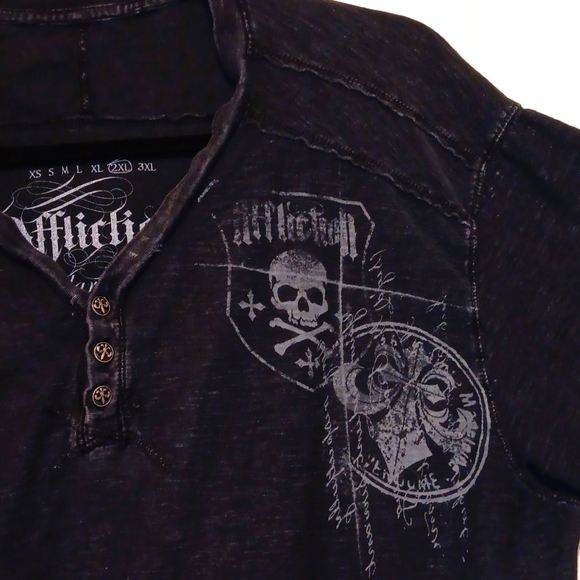 Affliction | Shirts | Affliction Vintage Skulls Standard Series Tee ...